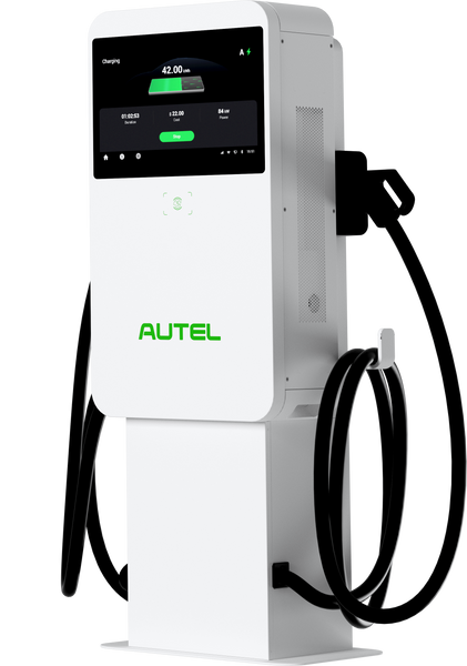 AUTEL MAXICHARGER: DUAL CCS | TETHERED | 50kW (DC) | PEDESTAL INCL