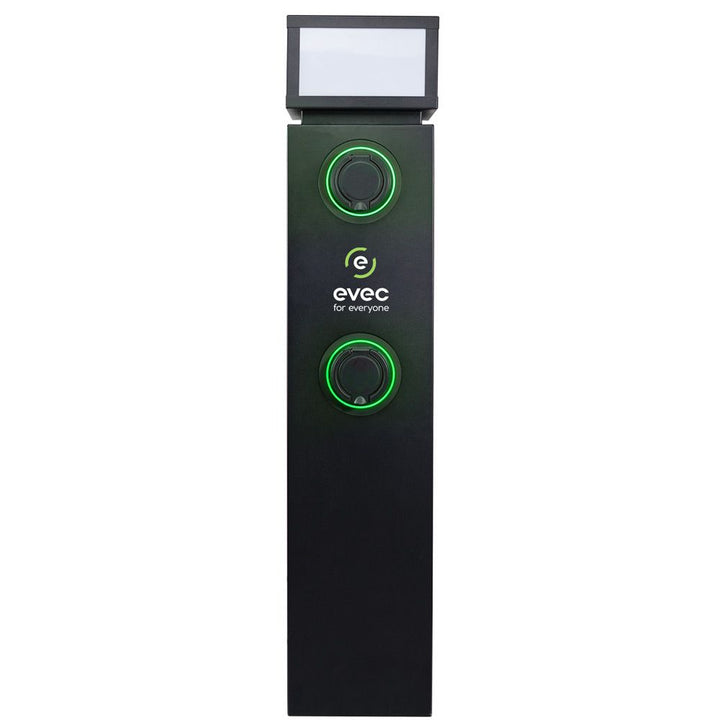 EVEC PEDESTAL: DUAL SOCKET | 7kW – voltaev.co.uk