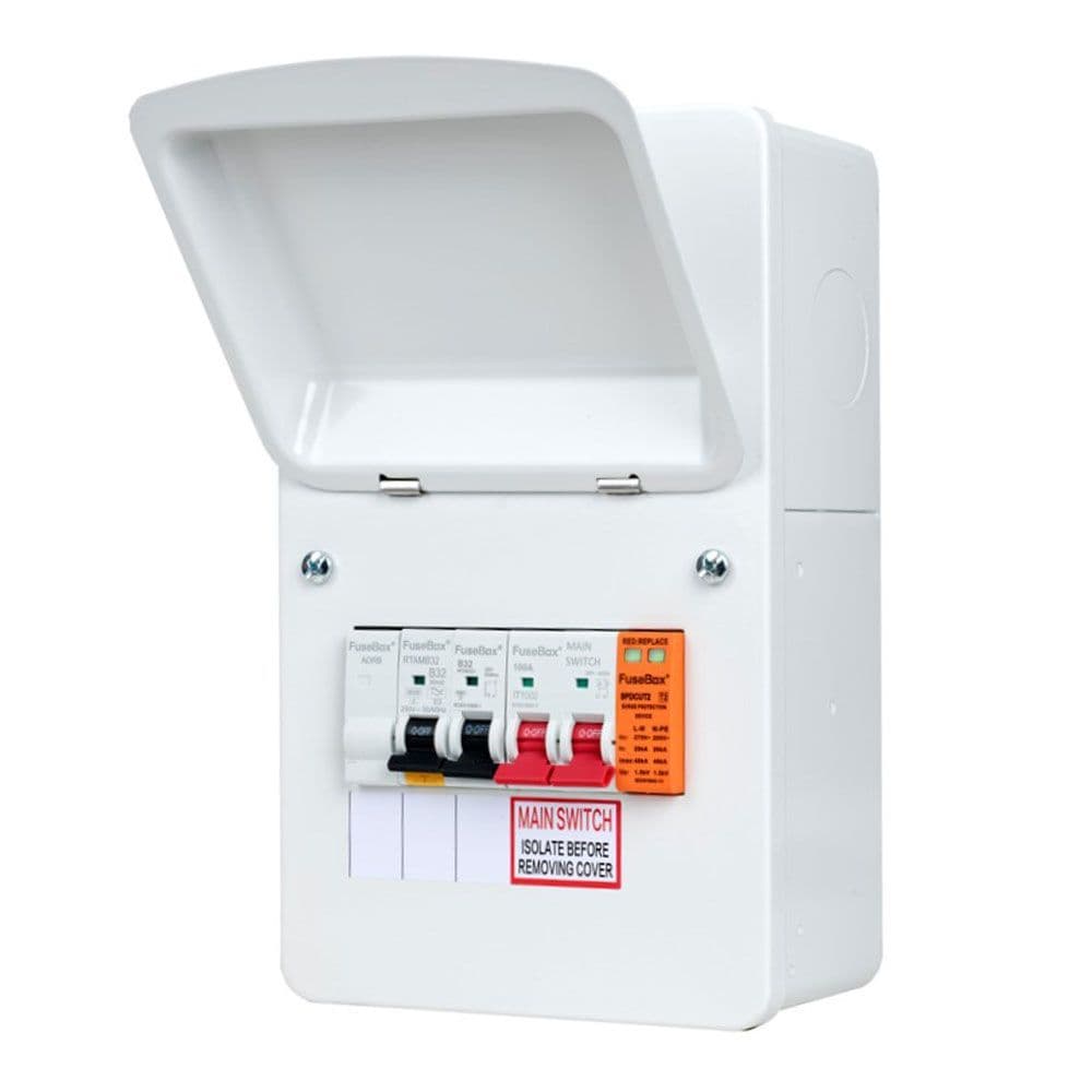 FUSEBOX EV CONSUMER UNIT: TYPE A RCBO | 32A | SPD | BI DIRECTIONAL